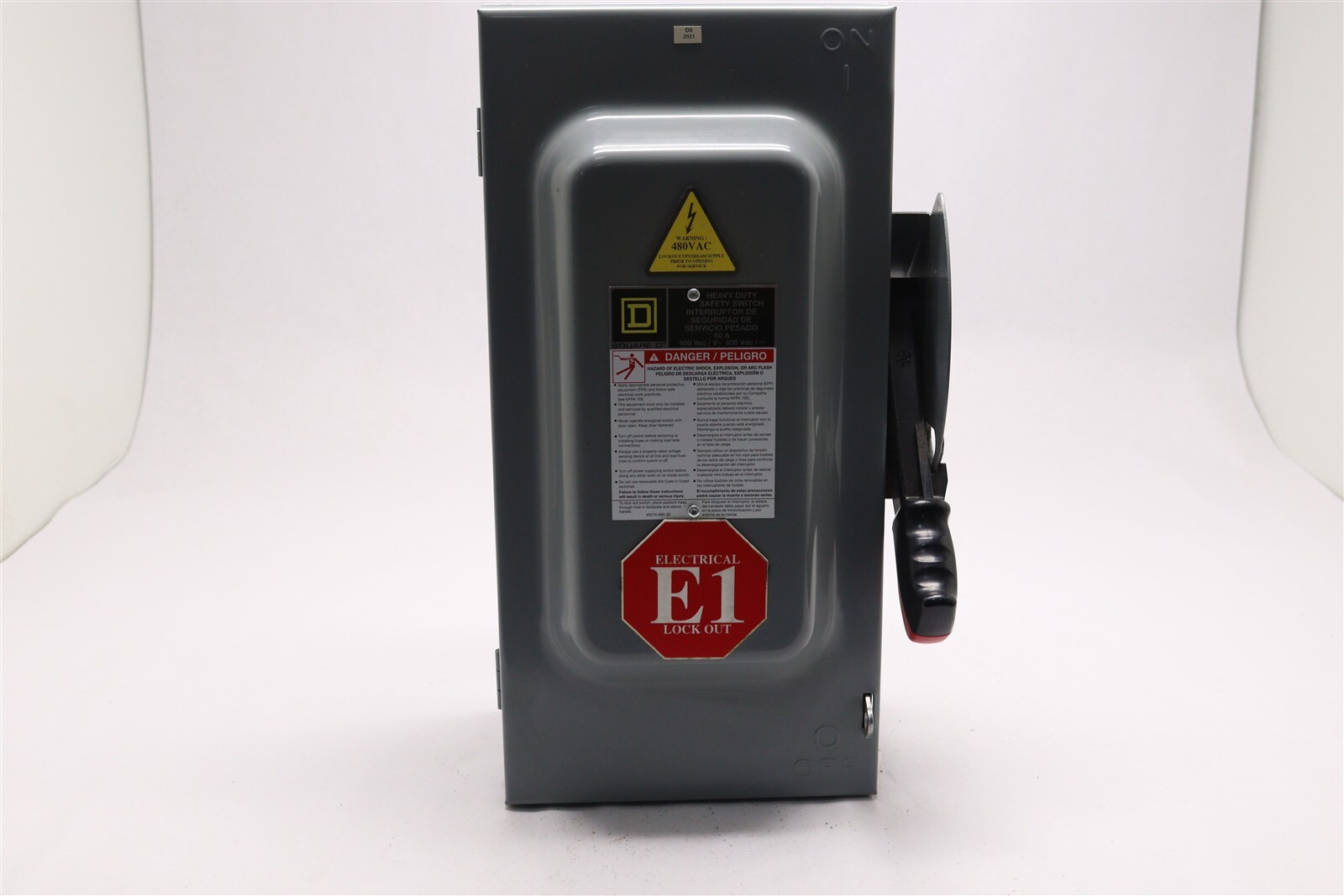 SQUARE D 60A 600VAC 600VDC FUSIBLE SAFETY SWITCH H362 | eBay