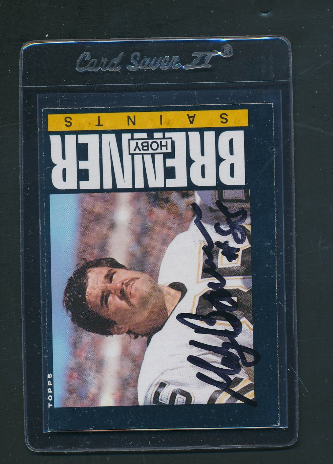 1985 Topps #102 Hoby Brenner Saints Signed Auto *B3487 | eBay