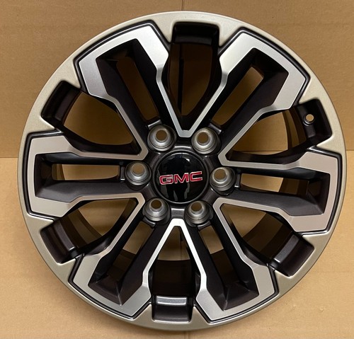Set of 1999-2024 GMC Sierra 1500 Yukon 18" Satin Graphite GM Wheels ...