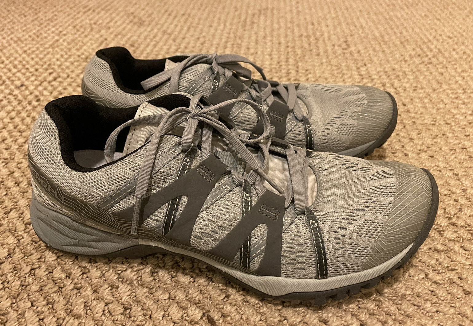 MERRELL Baltic Q Form 2 Gray Lace Up Trail Hiking Sho… - Gem