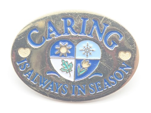 Caring is Always in Season Vintage Lapel Pin | eBay