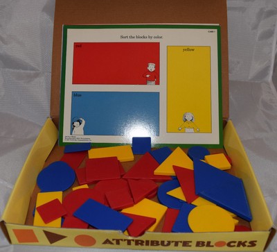 Macmillan Early Skills Attribute Blocks Manipulatives Vintage | eBay