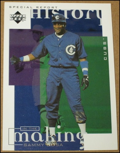 1998 Upper Deck Sammy Sosa Interleague History Card #8 Chicago Cubs vs ...