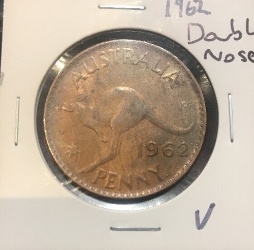 1962 Australian Penny Coin "Double Nose" Variety | eBay UK