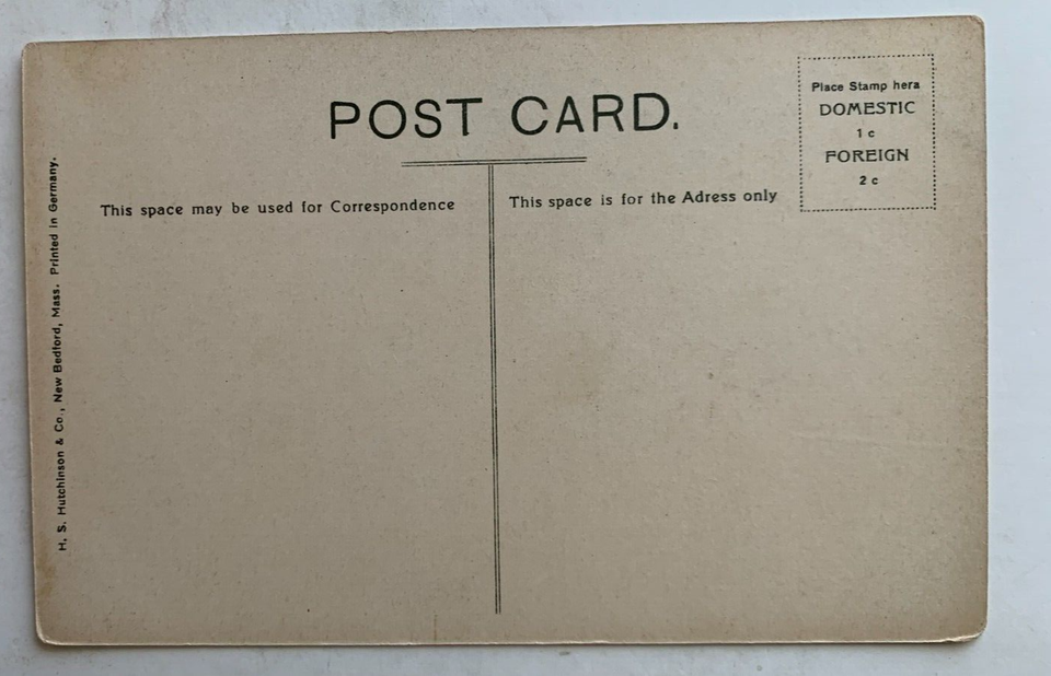 ca 1900s MA Postcard New Bedford Massachusetts Washington Club ...