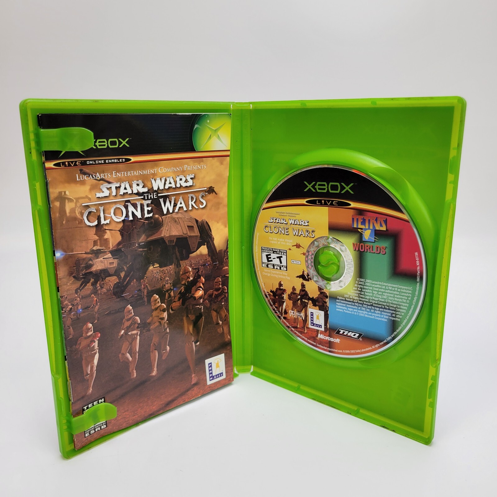 Star Wars: The Clone Wars / Tetris Worlds - Original Xbox Game - Tested ...