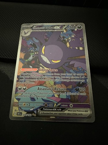 Team Rocket's Crobat Ex 234/182 Destined Rivals SIR In Hand Pre Release ...
