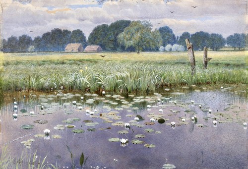 GEORGE GORDON FRASER (1859-1895) SIGNED ENGLISH 1880 WATERCOLOUR ...