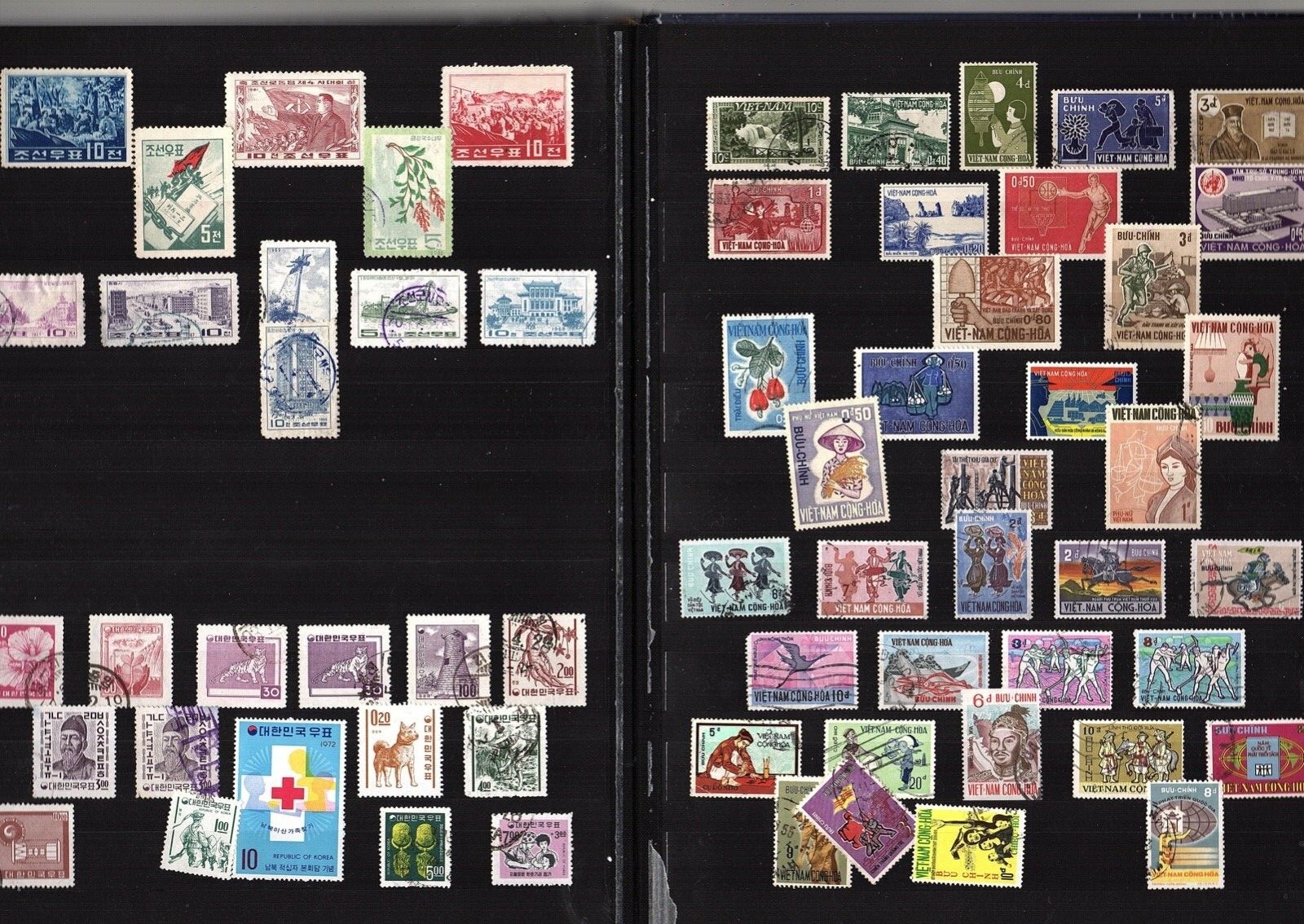 Stamp collection stock book appx 676 stamps world wide cv 571.85 (bb2 ...
