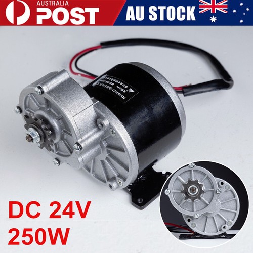 Electric Reversible Geared Motor 250W 24V DC for Small Electric Vehicle ...