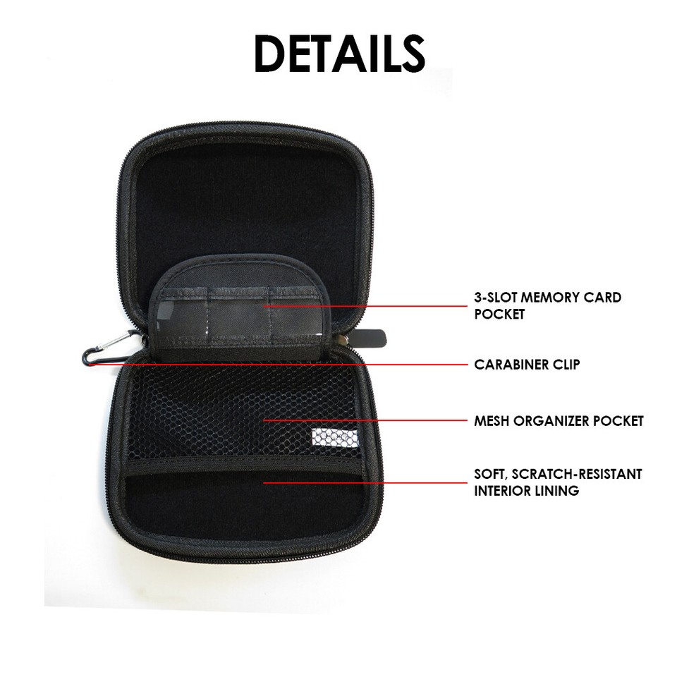 5-inch Hard Shell Carrying Case For Garmin Nuvi 2599 2599LMTHD GPS ...