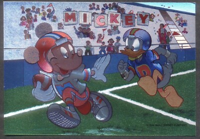 Modern Reflective Foil Postcard: MICKEY & DONALD (Warren Dufex 501820 ...
