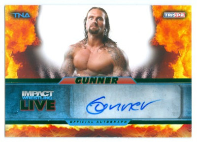 GUNNER "AUTOGRAPH CARD #42/50" TNA IMPACT LIVE 2013 | eBay