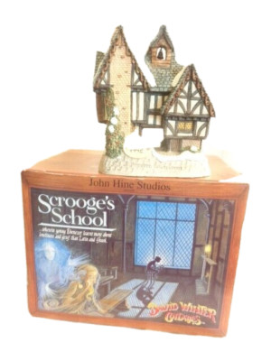 David Winter Cottages Scrooge's School With Box And COA | eBay