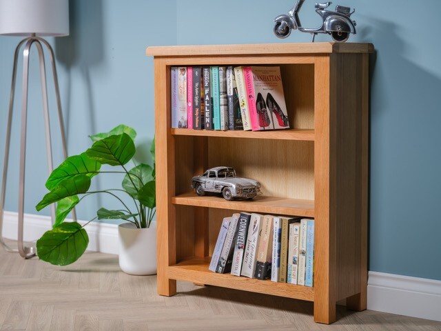 Oak Bookcase / Small Bookcase / Fully Built Bookcase / New Bookcase /Bookcase | eBay UK