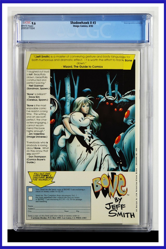 Shadow Hawk II #3 CGC Graded 9.6 Image 1993 Pop-Up Cover White Pages ...