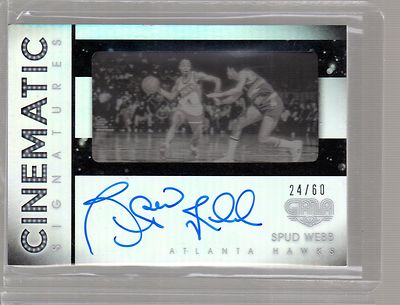 SPUD WEBB 2015-2016 GALA CINEMATIC AUTOGRAPH AUTO NUMBERED 24/60!HAWKS ...