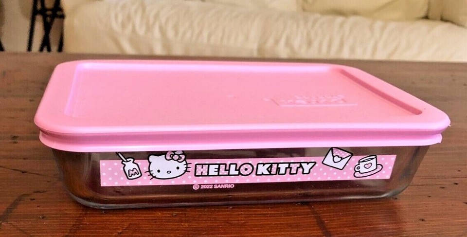 Corelle Hello Kitty dinnerware set, Pyrex Measuring Cup, Containers ...