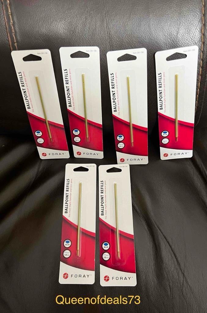 Lot of 16 FORAY 291-136 Ballpoint Refills BLUE 1.0mm NEW | eBay