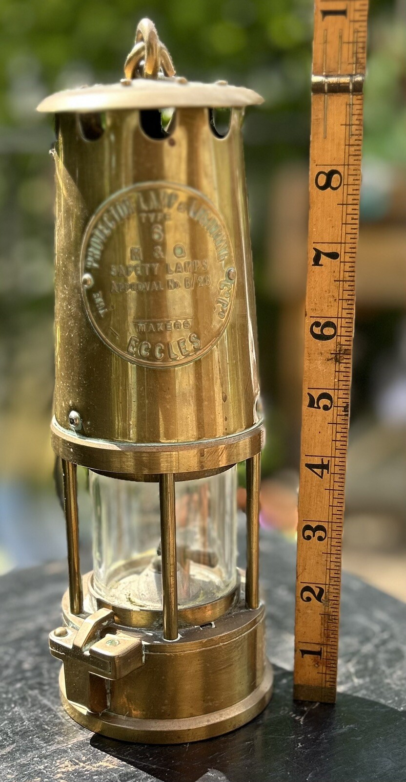 *VINTAGE ECCLES PROTECTOR LIGHTING TYPE 6 SAFETY MINERS LAMP M&Q ...