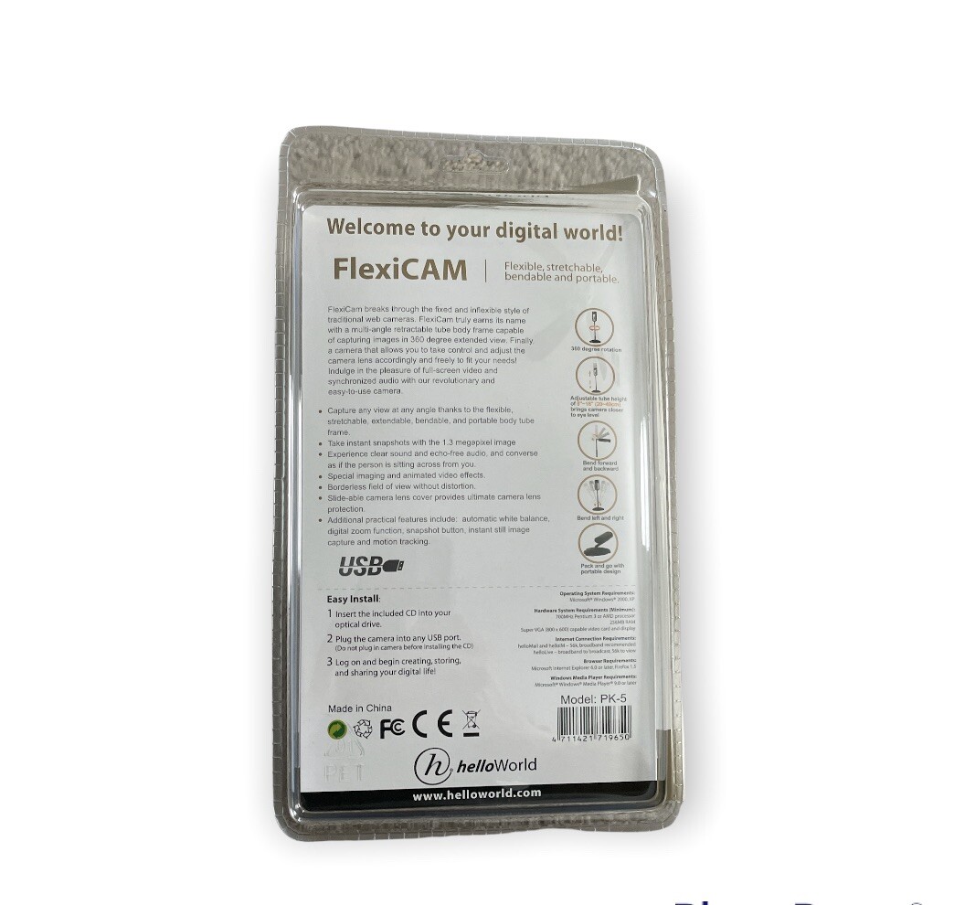 Zoom Digital USB FlexiCam PK-5 350k Pixel Adjustable PORTABLE WEB ...