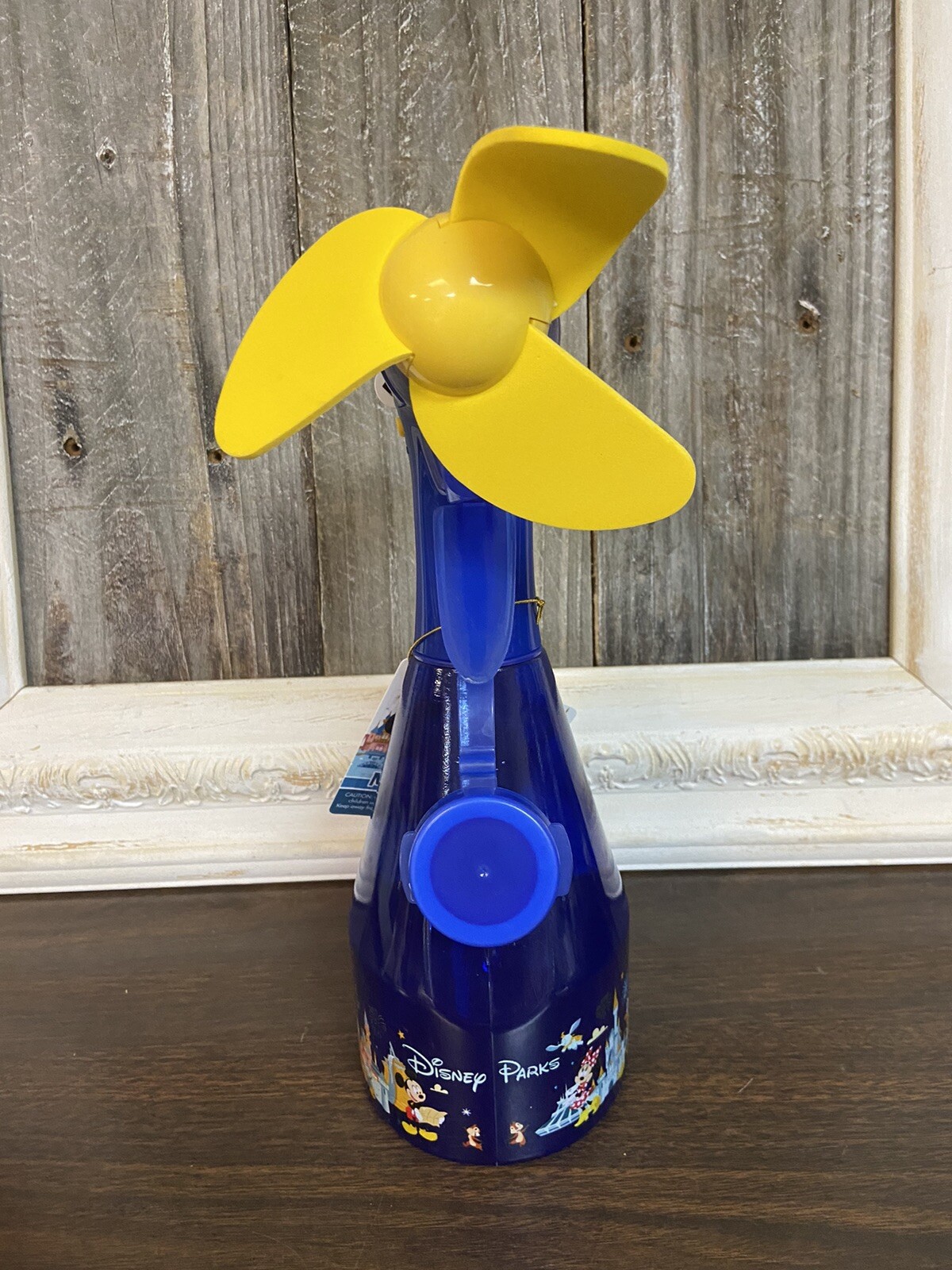 NEW DISNEY PARKS MISTING WATER SPRAY BOTTLE WITH FOAM FAN & BLUE ...