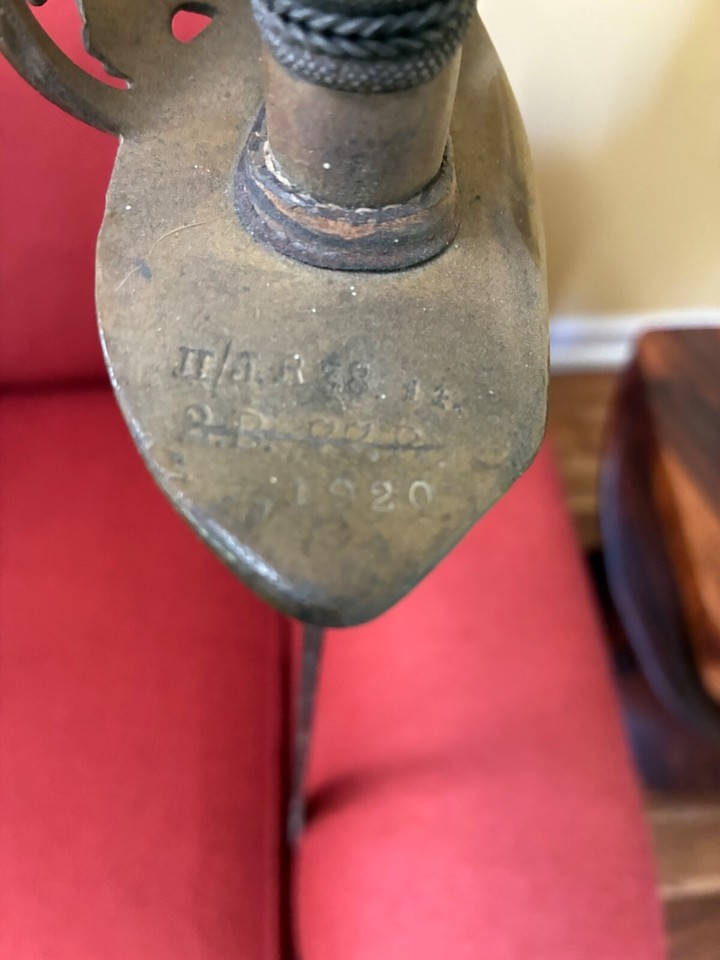 Imperial German N.E.O. Sword, dated 1889 on back near hilt, wire ...