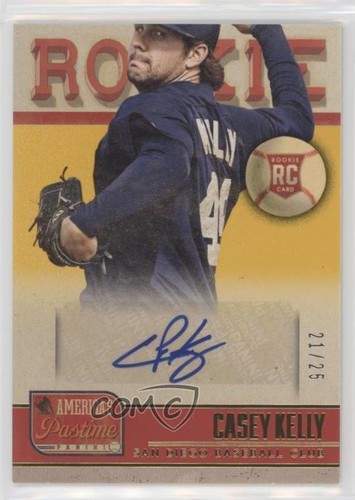 2013 Panini America's Pastime Gold /25 Casey Kelly #257 Rookie Auto RC ...