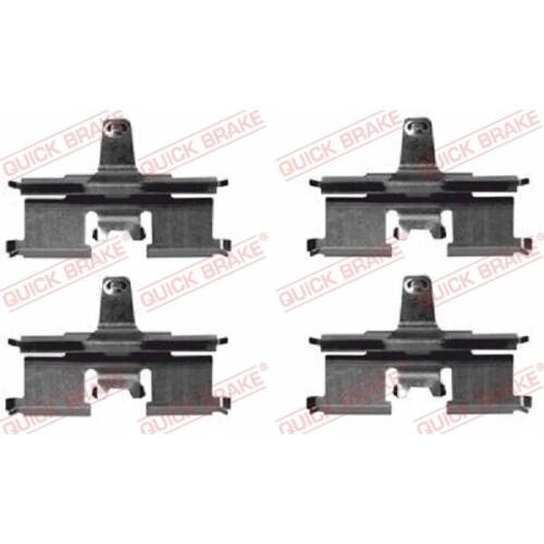 1 Kit d'accessoires, plaquette de frein à disque QUICK BRAKE 109-1692 ...