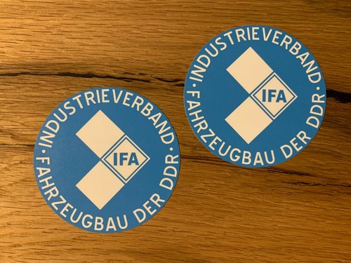 2x IFA sticker VEB Osten GDR for car tractor ZT 4x4 vintage second ...