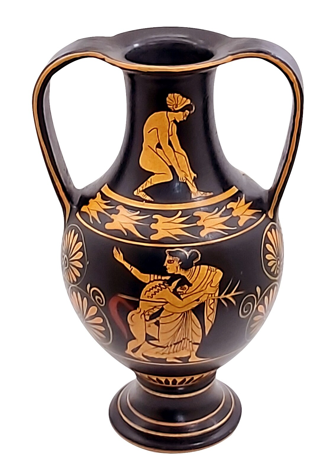 Maenad & Satyr Attic Red Figure Amphora Ancient Greek Vase Louvre ...