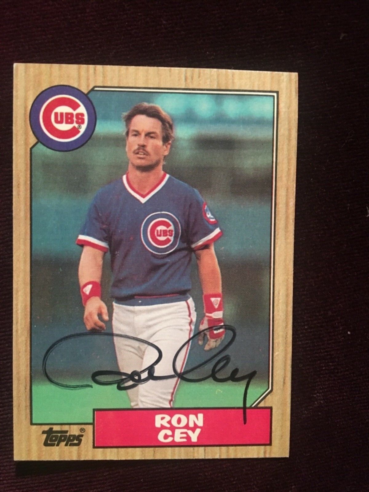 1987 Topps #767 Cubs Ron Cey Autograph Signed Baseball Card | eBay