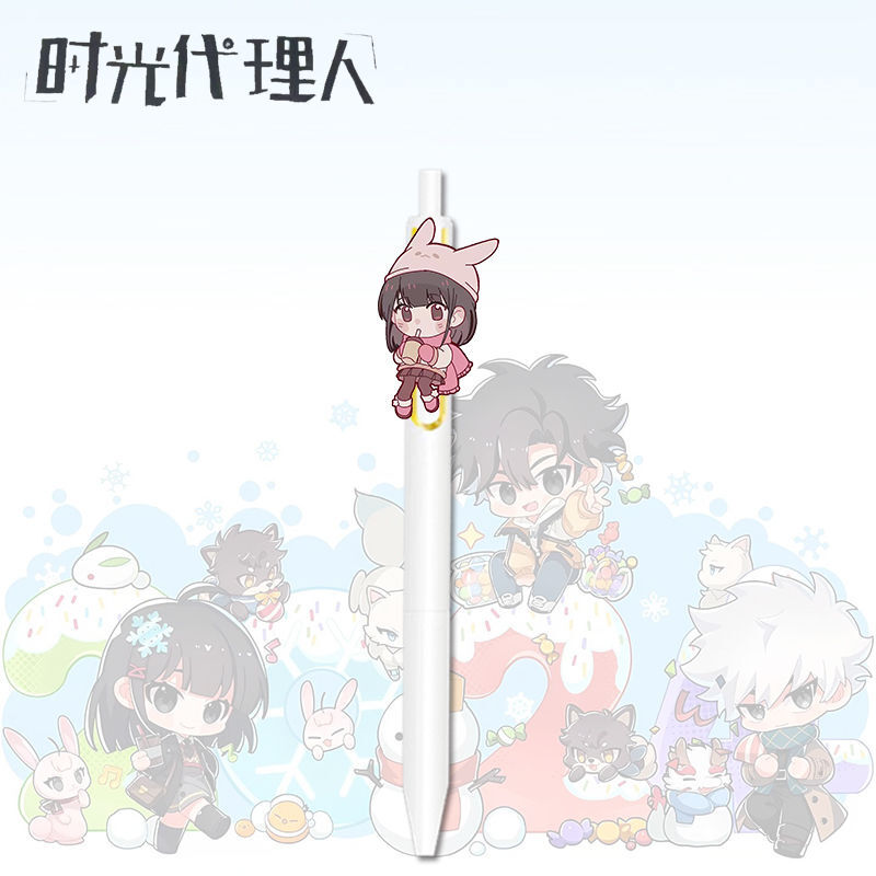 Gel Pen Link Click Retractable Pen Neutral Pen Black Pen Stationery ...