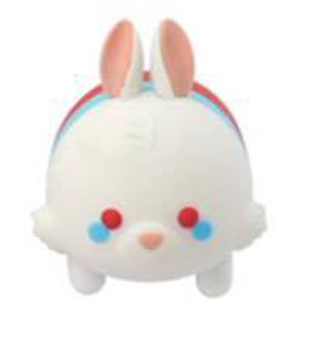 Disney Alice in Wonderland White Rabbit Tsum Tsum Figural Rubber Key ...
