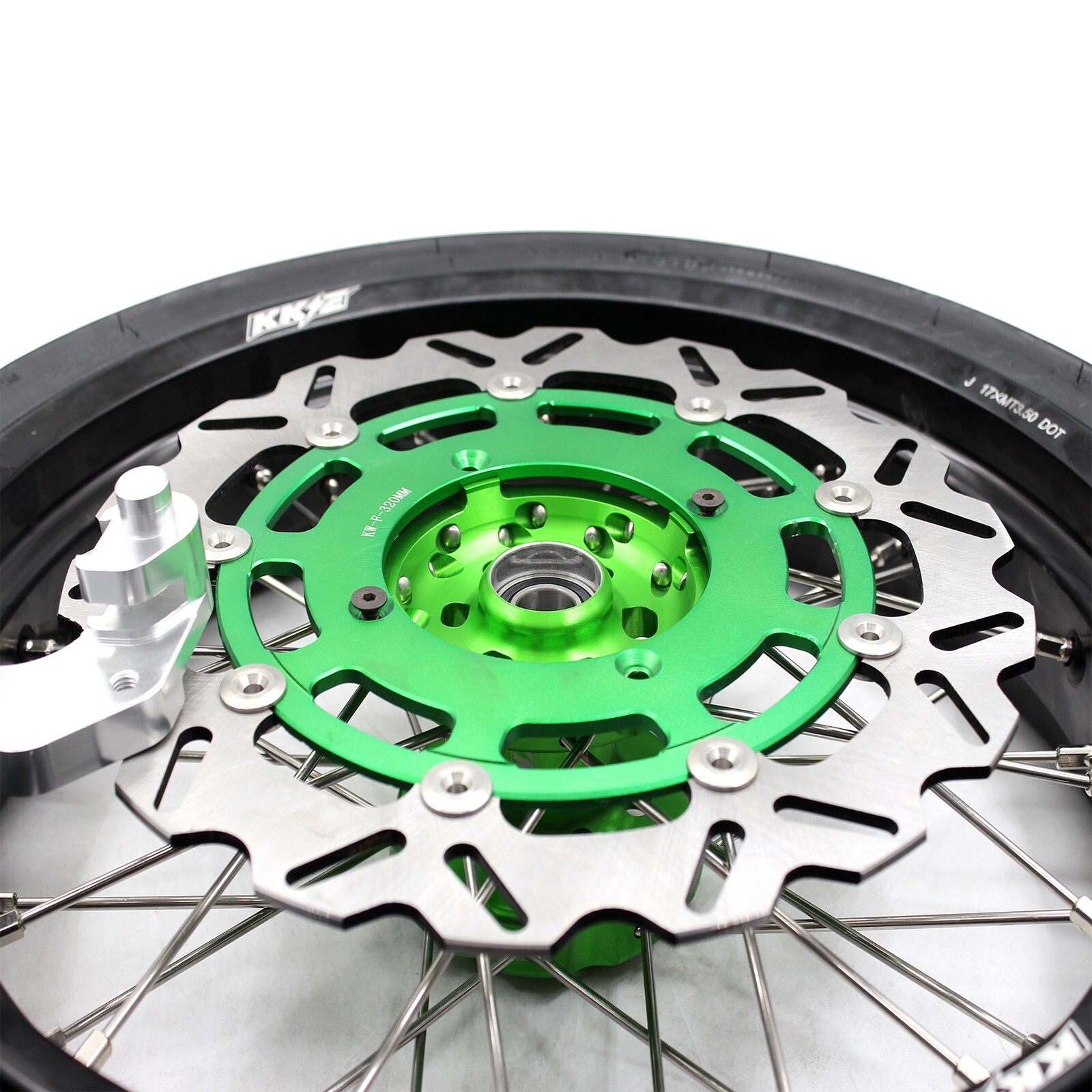 2006-2018 Kawasaki KX250F KX450F KKE 17" Supermoto Wheels Rims Tires ...
