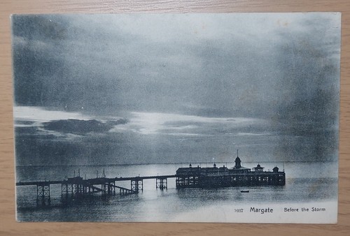 Kent Postcard: Margate Pier 'Before the Storm'. Victoria Series, John ...