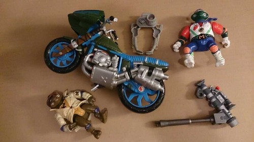 vintage teenage mutant ninja turtles lot Motorcycle and 2 figures | eBay