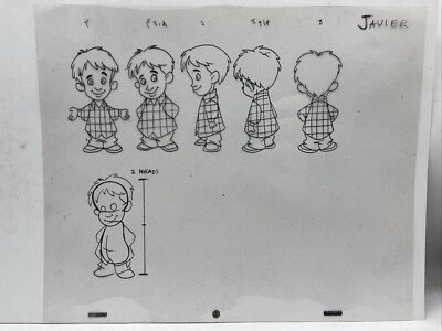 Original Animation Cel Art C Bear & Jamal Character Production Javier ...