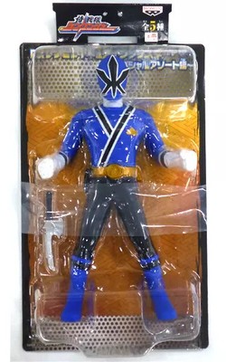Figure Shinken Blue Samurai Sentai Shinkenger Dx Soft Vinyl In Blister ...
