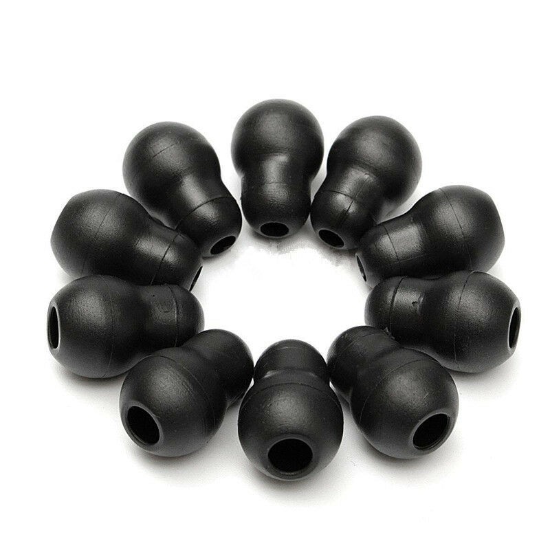 10Pcs Silicone Black Soft Eartips Earplug Earpieces For Littmann ...