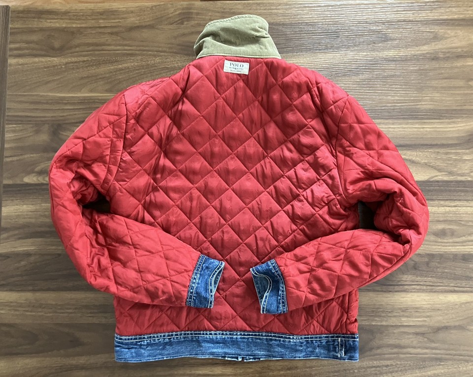 Polo Ralph Lauren Fillmore Denim Bomber Jacket Mojave Western RRL ...