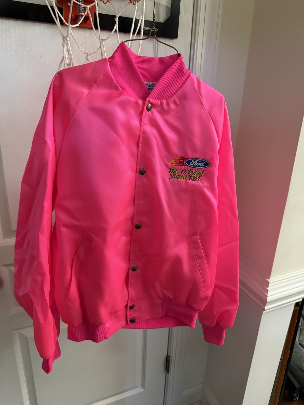 Vintage Ford Original Street Rod Satin Jacket Medium … - Gem
