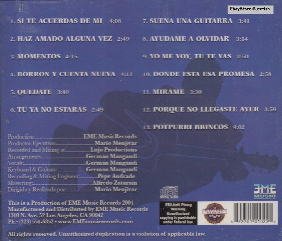 Mangandi Exitos De Siempre Vol 2 CD New Sealed | eBay