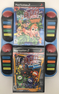 Buzz Junior: Jungle Party/robo jam- Bundle (Sony, 2007) new sealed ps2 ...