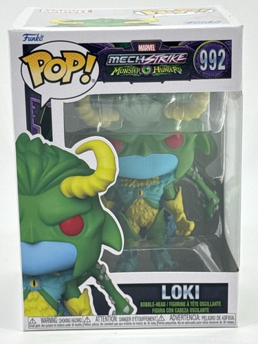 Funko Pop 992 Marvel Loki Mech Strike Monster Hunters Bobblehead Figure ...