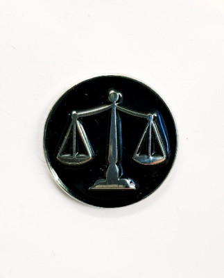 Scales of Justice Pin Badge Lapel Brooch | eBay UK