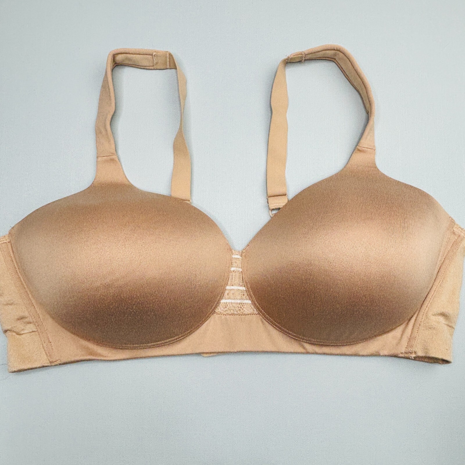 Vanity Fair Beyond Comfort Bra 44C Wire Free Satin Padded Full Coverage ...