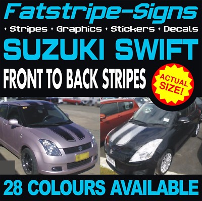 to fit SUZUKI SWIFT STRIPES GRAPHICS STICKERS DECALS SPORT SZ-R 1.3 1.4 ...