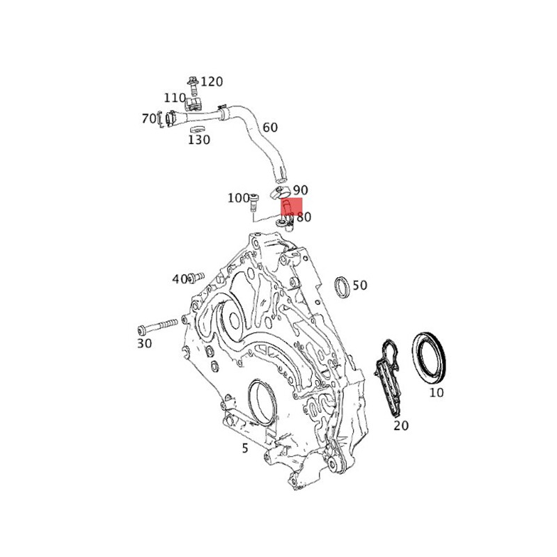 A 009 997 42 72 Car Coolant Hose Connector For Mercedes-Benz G63 AMG 13 ...