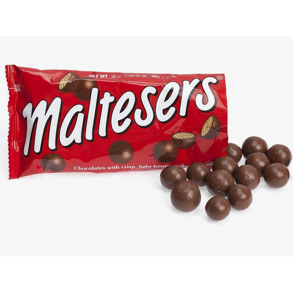 Maltesers Delicious and Light Milk Chocolate Full Box of 25 Bags ...